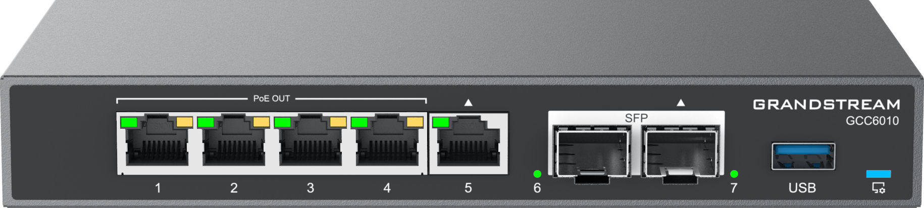 Grandstream GCC6010 Next-gen Firewall, incl. 1 jaar updates SDC BV